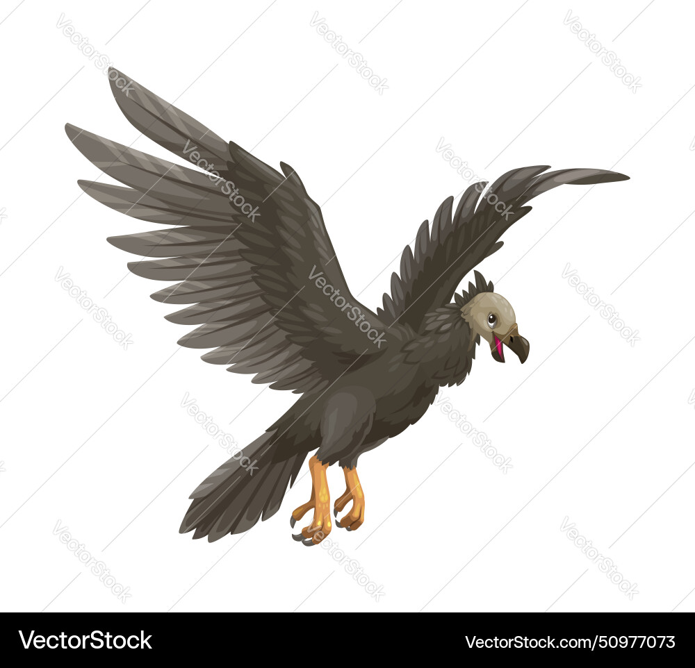 Cartoon argentavis character gigantic bird Vector Image