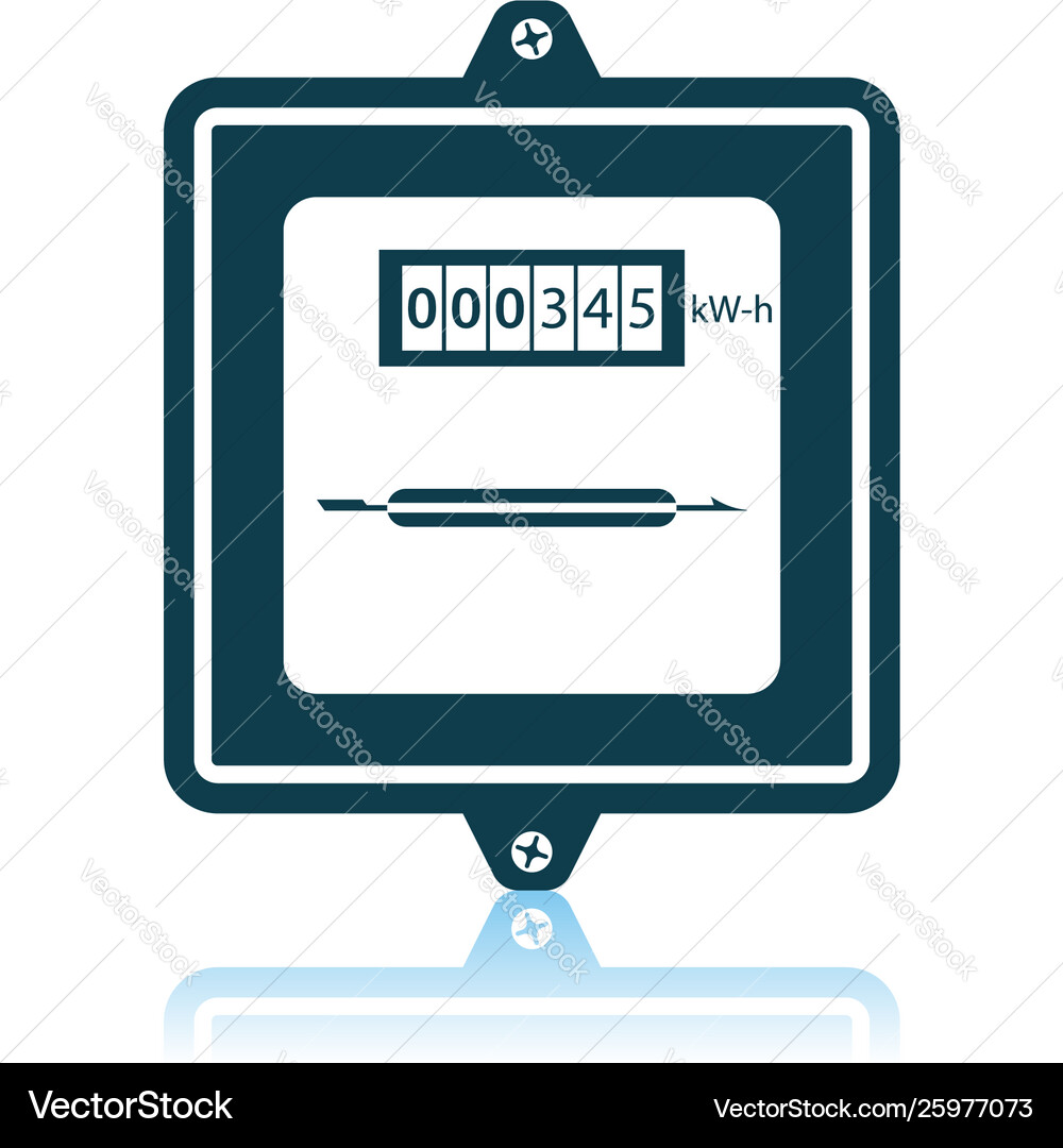 Electric meter icon Royalty Free Vector Image - VectorStock