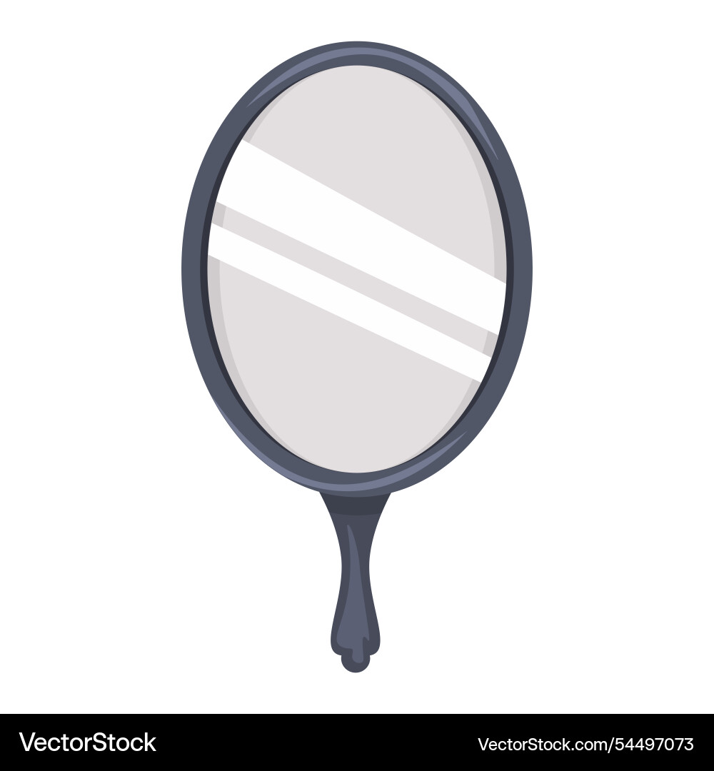 Hand mirror flat icon design Royalty Free Vector Image
