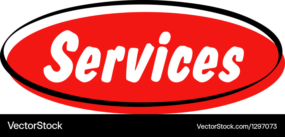 Services button Royalty Free Vector Image - VectorStock