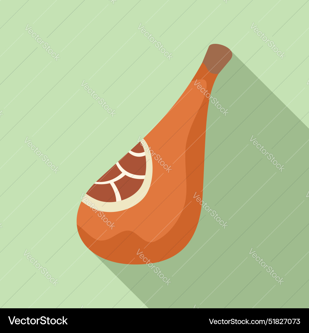 Spanish jamon iberico ham from spain isolated Vector Image