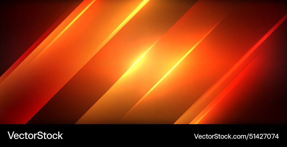 Neon dynamic diagonal light rays background Vector Image