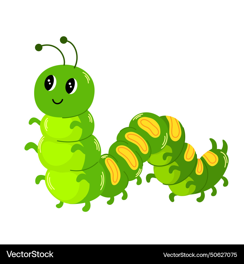 1621 caterpillar Royalty Free Vector Image - VectorStock