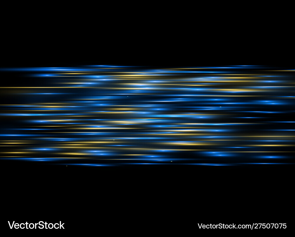 Blue horizontal glare Royalty Free Vector Image