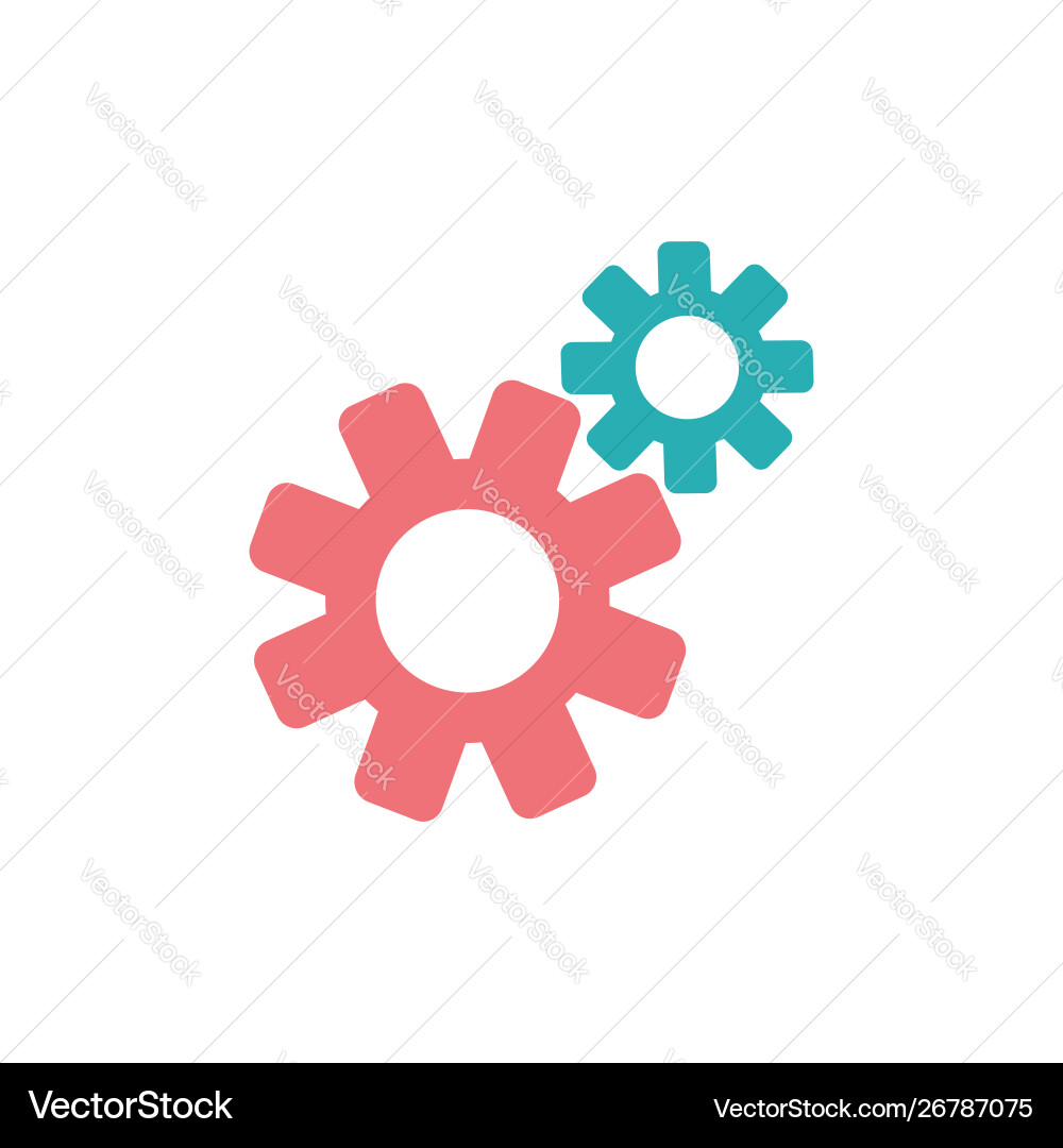 Gear icon template Royalty Free Vector Image - VectorStock
