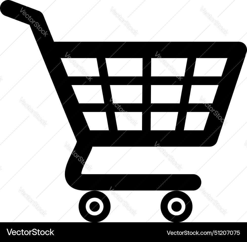 Shopping cart pictogram Royalty Free Vector Image