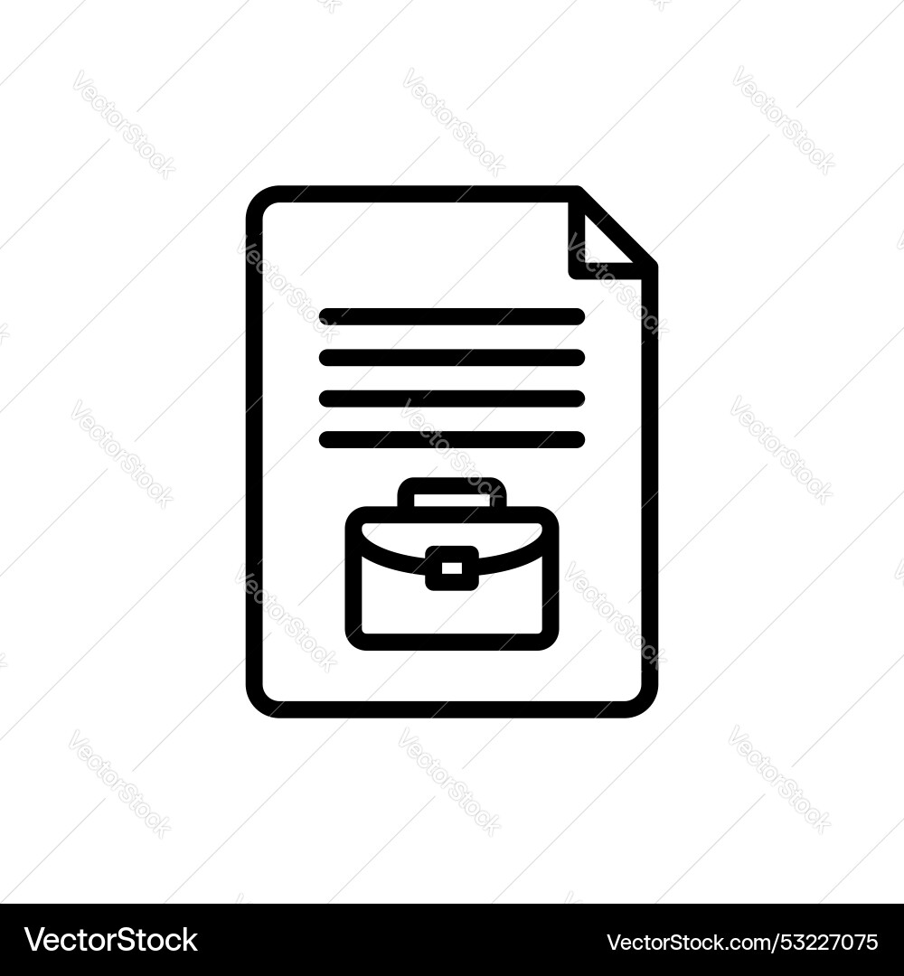 Work history icon set employment resume Royalty Free Vector