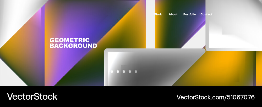 Liquid triangles and electric blue rectangles Vector Image