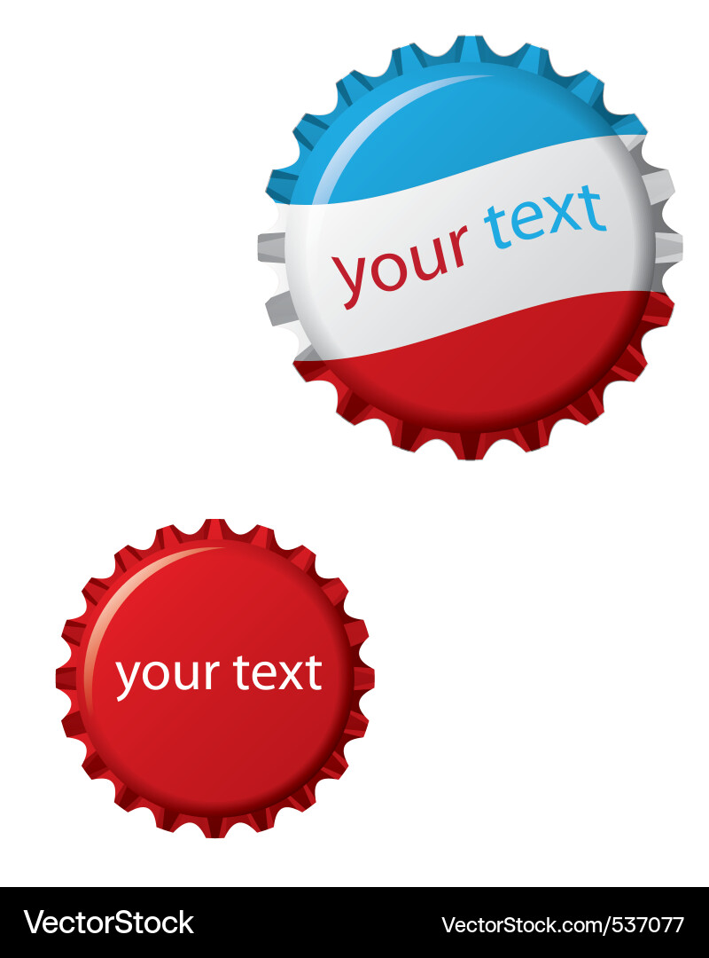Bottle cap Royalty Free Vector Image - VectorStock
