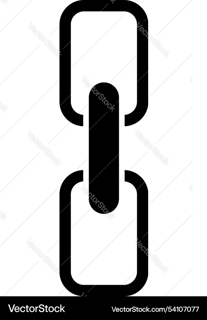 Chain glyph icon design Royalty Free Vector Image