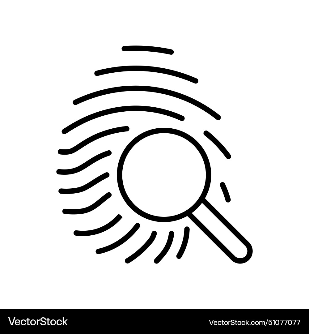 Fingerprints crime investigation from evidence Vector Image