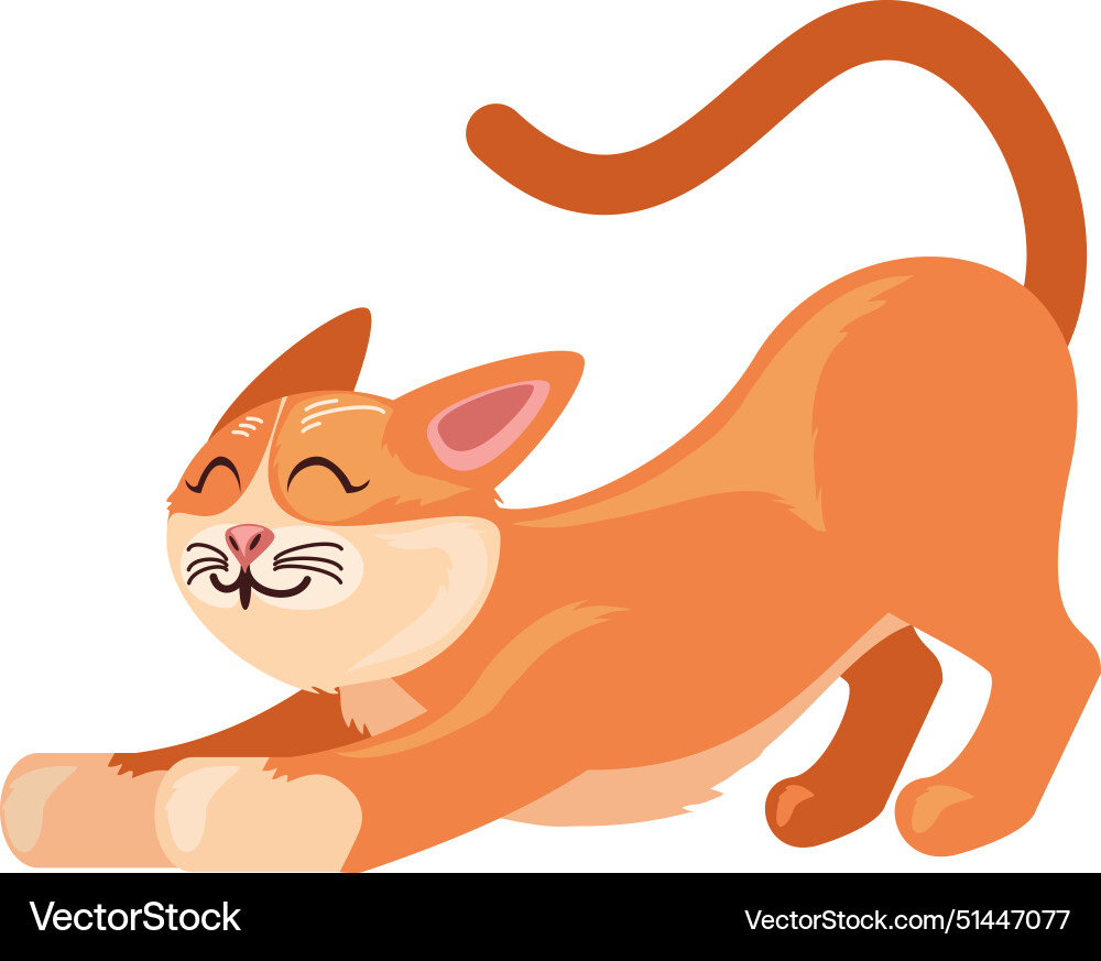 Funny cat animal Royalty Free Vector Image - VectorStock