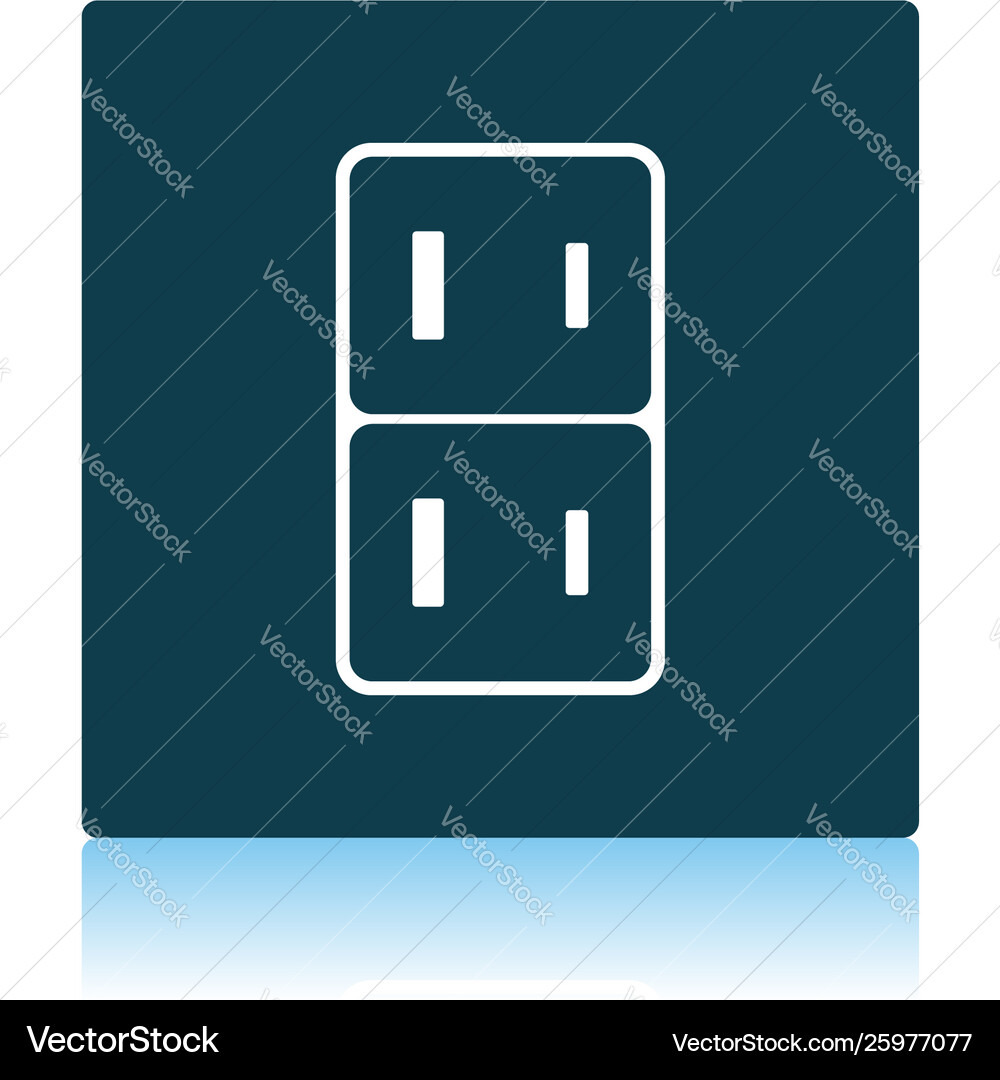 Japan electrical socket icon Royalty Free Vector Image