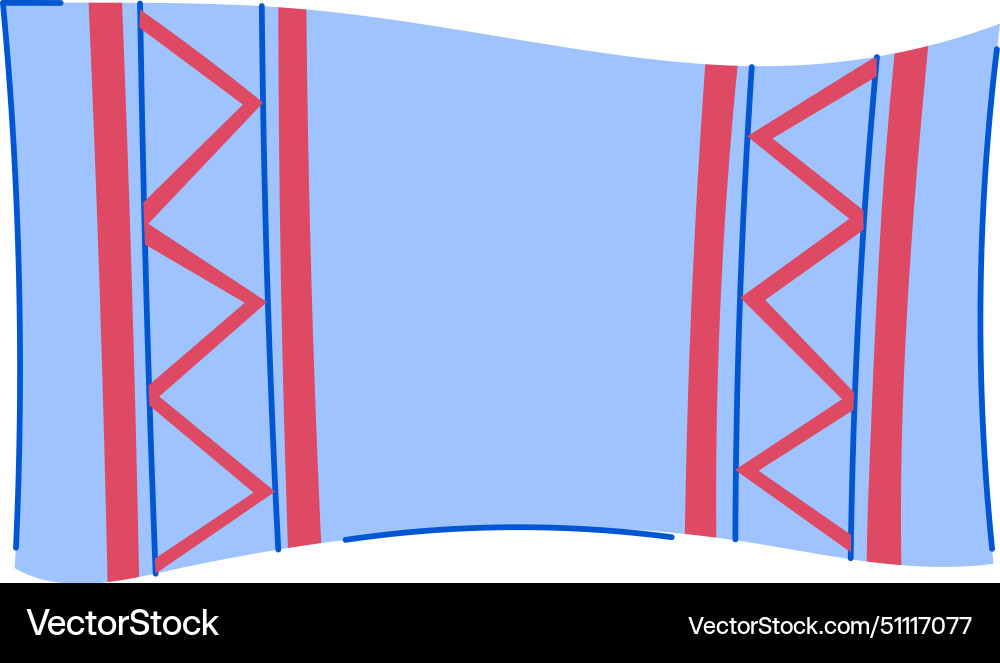 Pool beach towel cartoon Royalty Free Vector Image