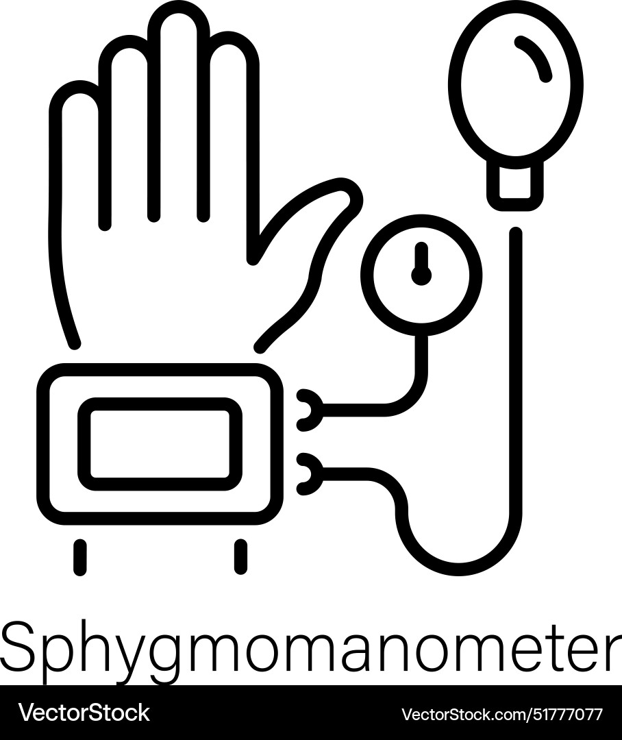 Sphygmomanometer Royalty Free Vector Image - VectorStock