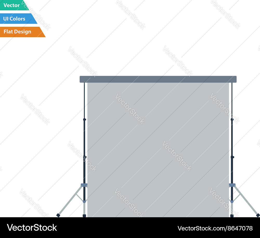 Flat design icon of studio photo background Vector Image