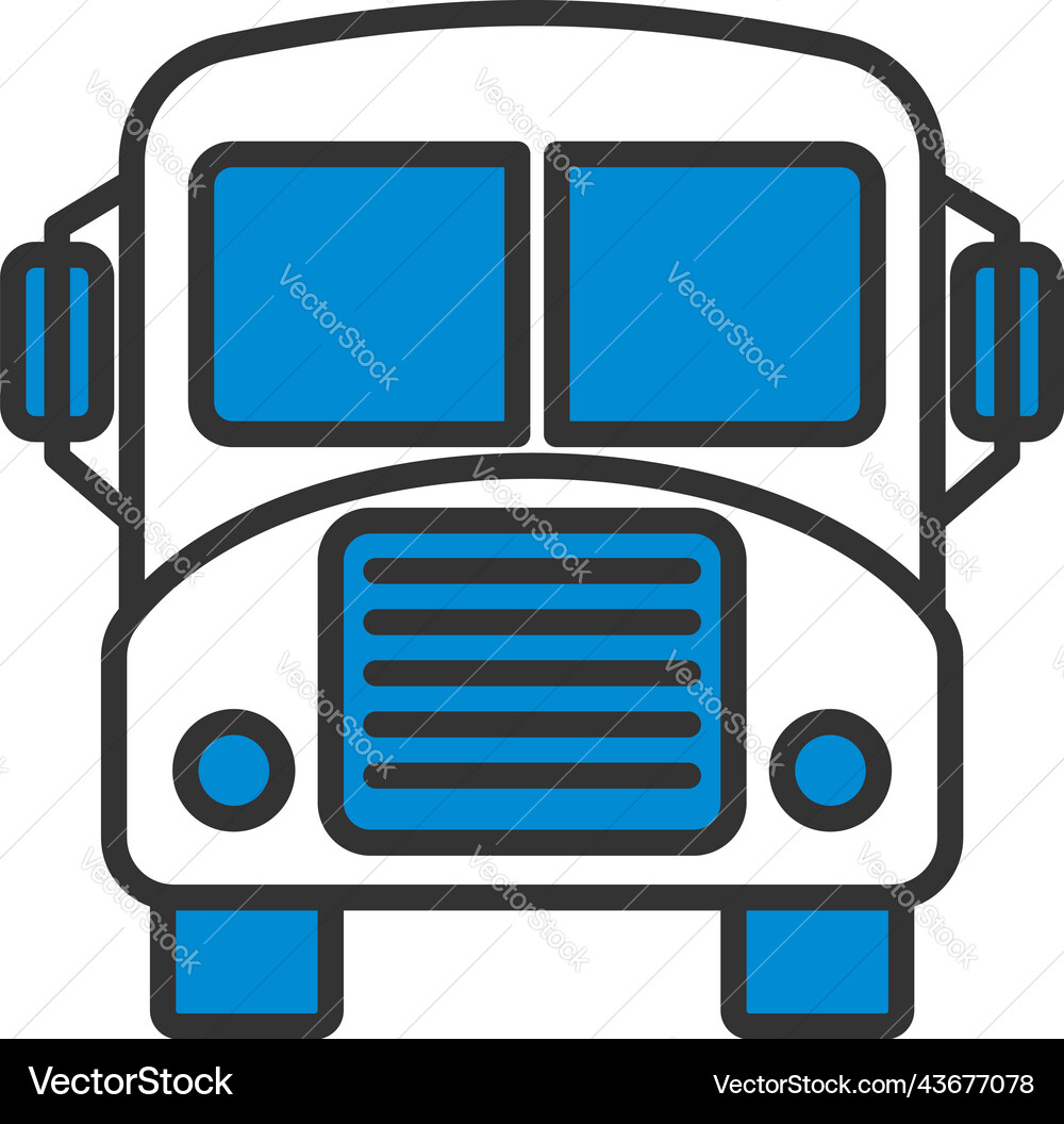 School bus icon Royalty Free Vector Image - VectorStock