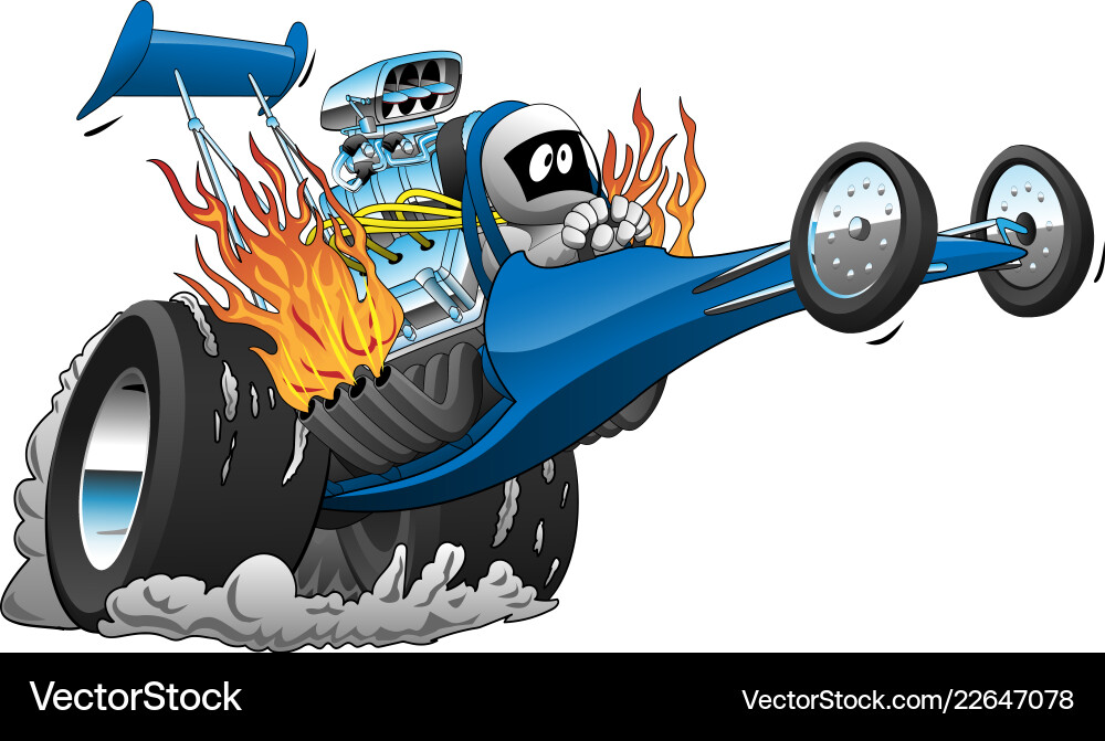 Top Fuel Dragster Race Car Royalty Free Vector Image