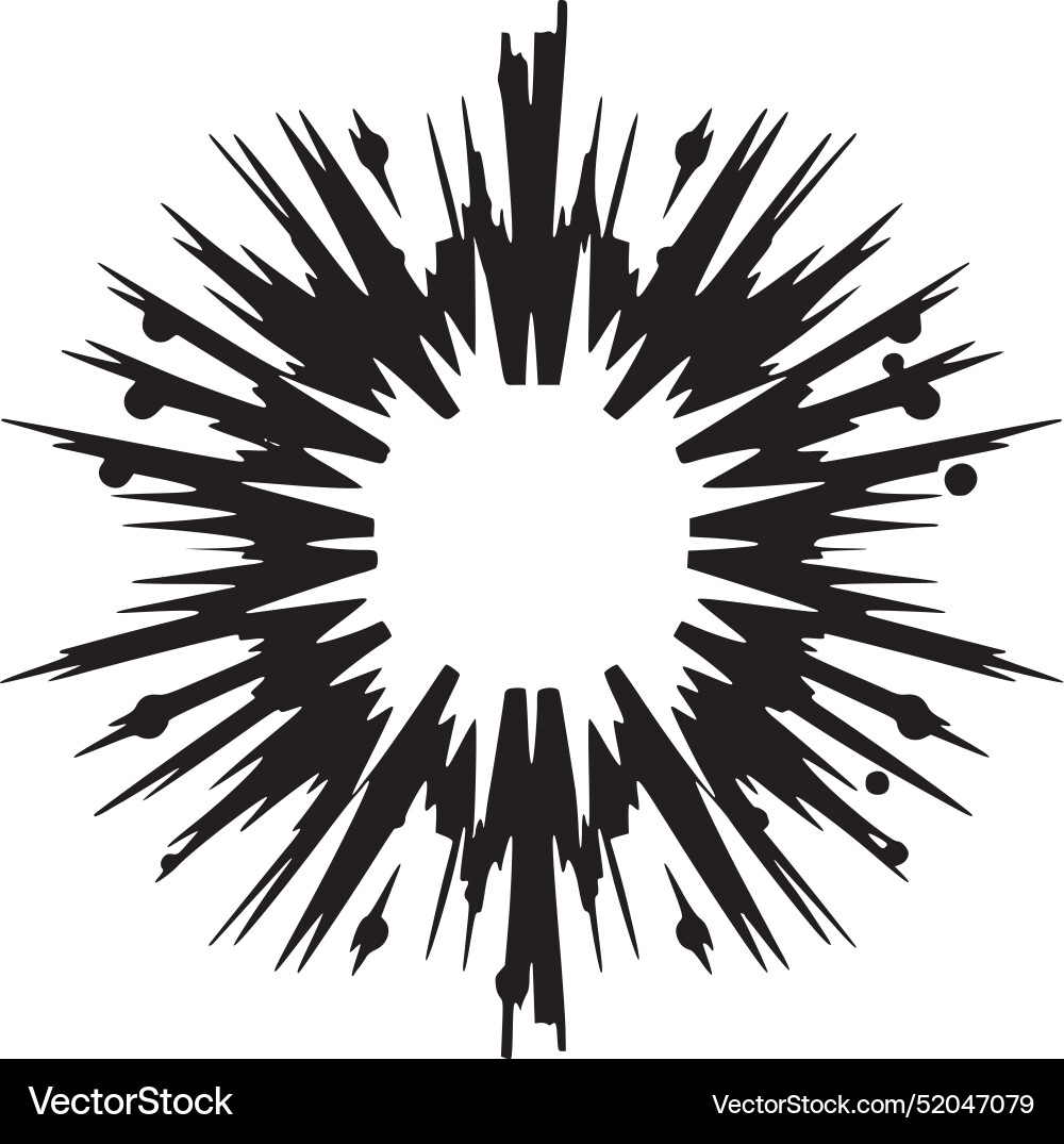 Explosion - high quality logo - ideal for t-shirt Vector Image