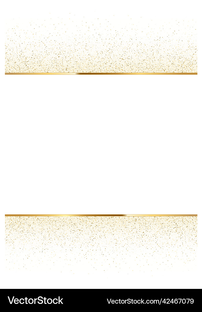 Golden Glitter Frame Background Royalty Free Vector Image