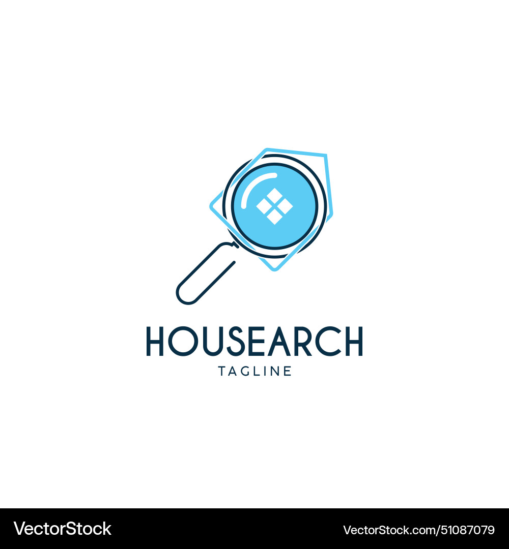 House search logo symbol design Royalty Free Vector Image