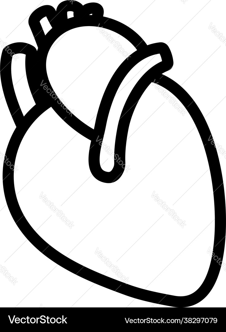 Human heart icon Royalty Free Vector Image - VectorStock