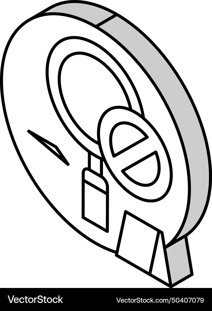 Insufficient evidence crime isometric icon Vector Image