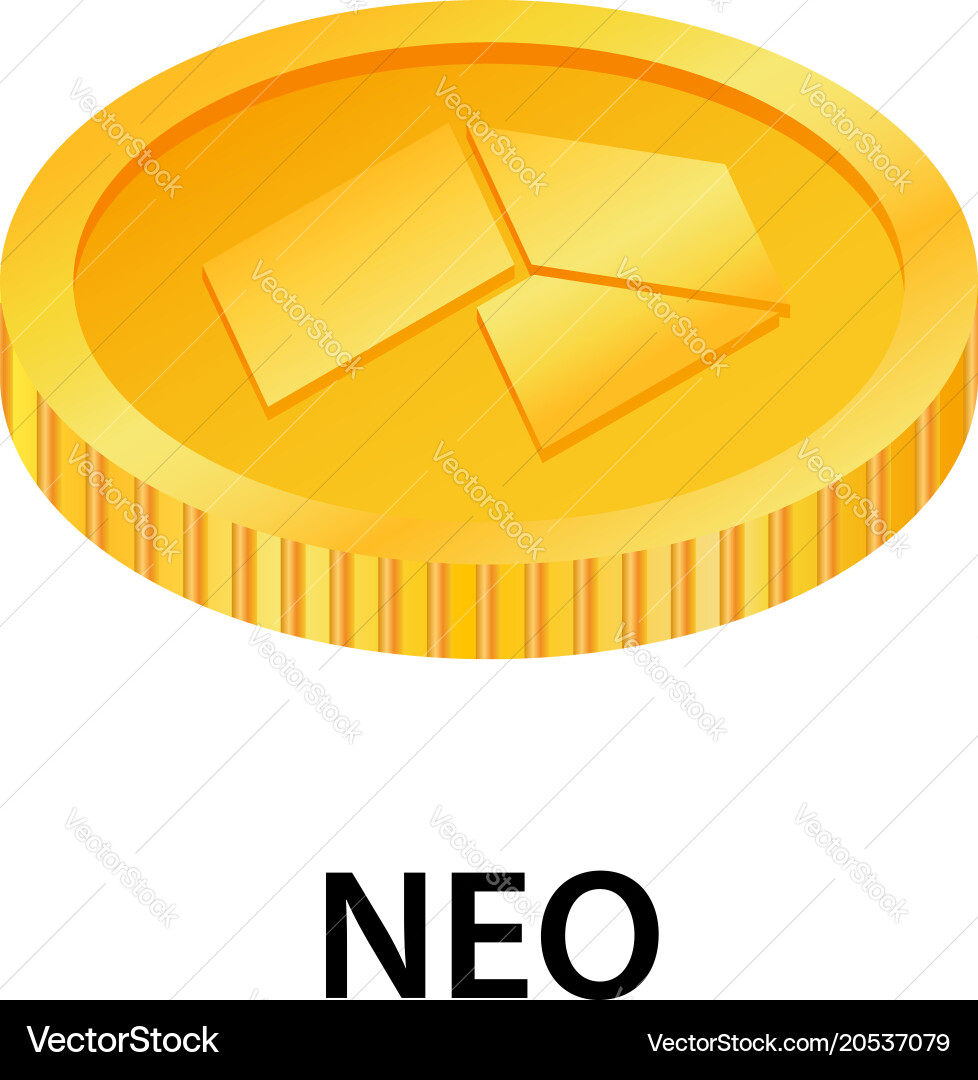 Neo icon isometric style Royalty Free Vector Image