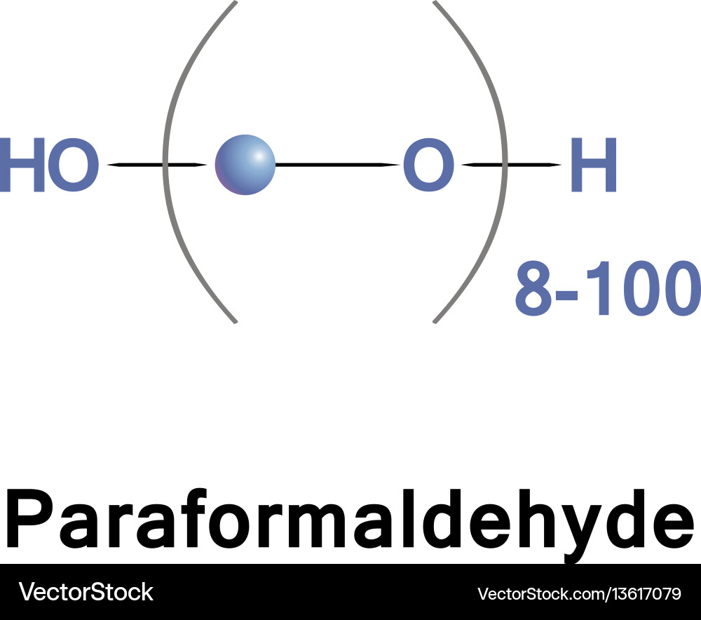 Paraformaldehyde is the smallest polyoxymethylene Vector Image