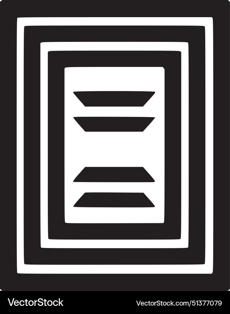 Rectangle - minimalist and flat logo Royalty Free Vector