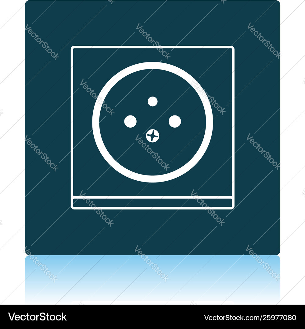 France electrical socket icon Royalty Free Vector Image