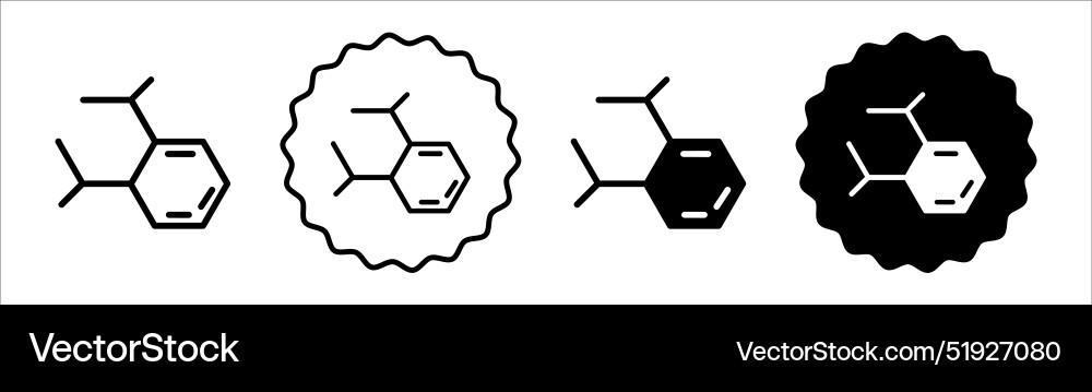 Phthalate free icon symbol set collection Vector Image