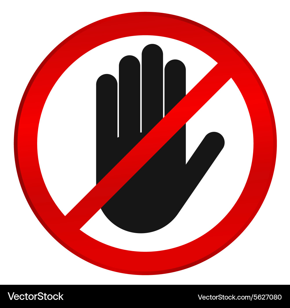 Red stop sign Royalty Free Vector Image - VectorStock