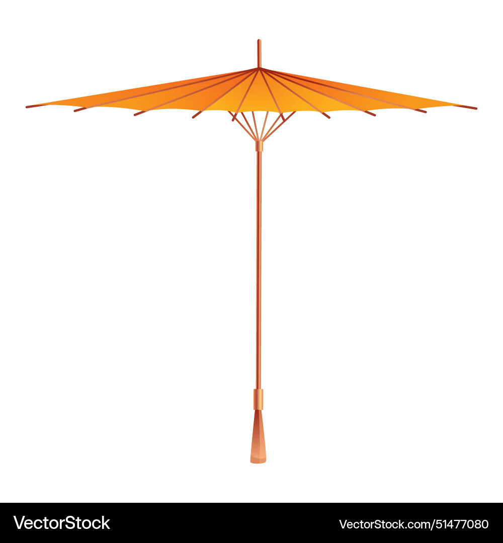 Umbrella parasol side view hand-held rain sun Vector Image