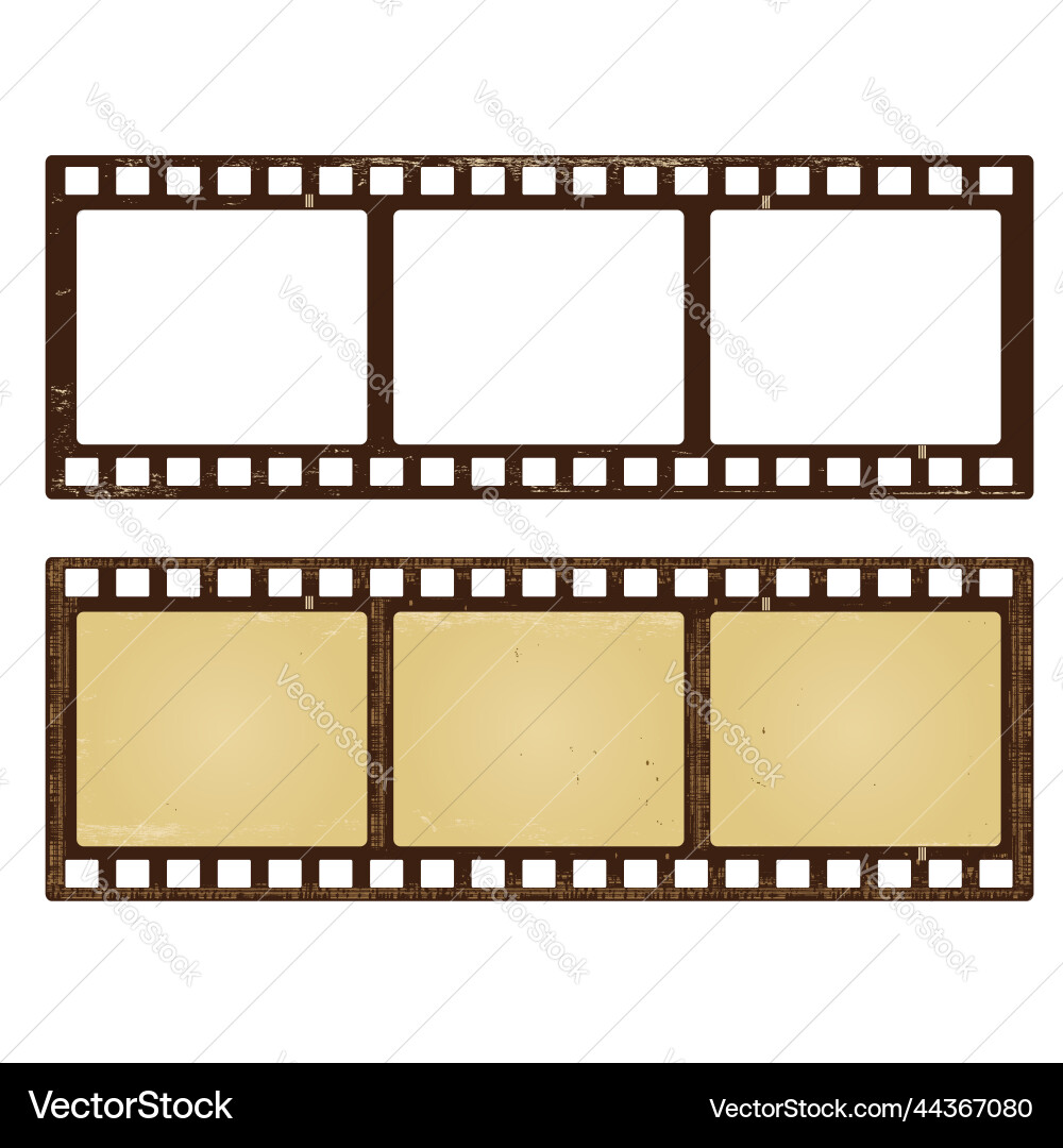 Vintage Film Strips - Retro Aesthetic Royalty Free Vector