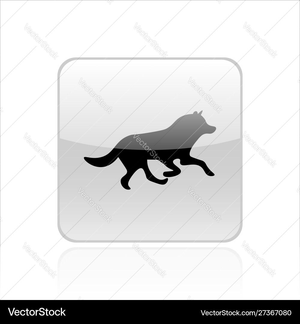 Wolf icon Royalty Free Vector Image - VectorStock