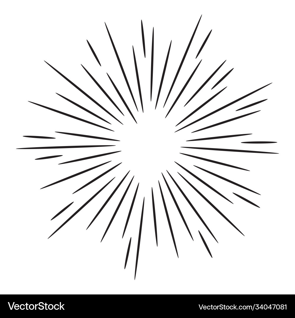 Doodle design element starburst Royalty Free Vector Image