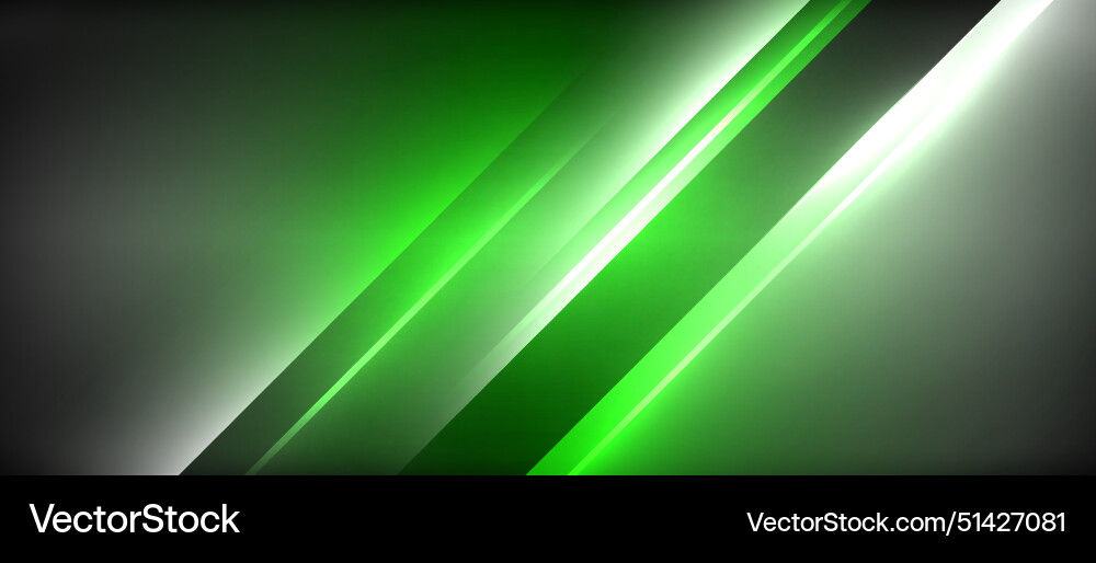 Neon dynamic diagonal light rays background Vector Image