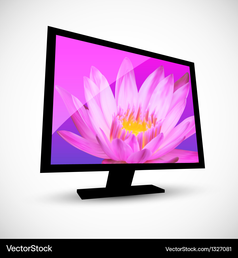 Tv panel screen Royalty Free Vector Image - VectorStock