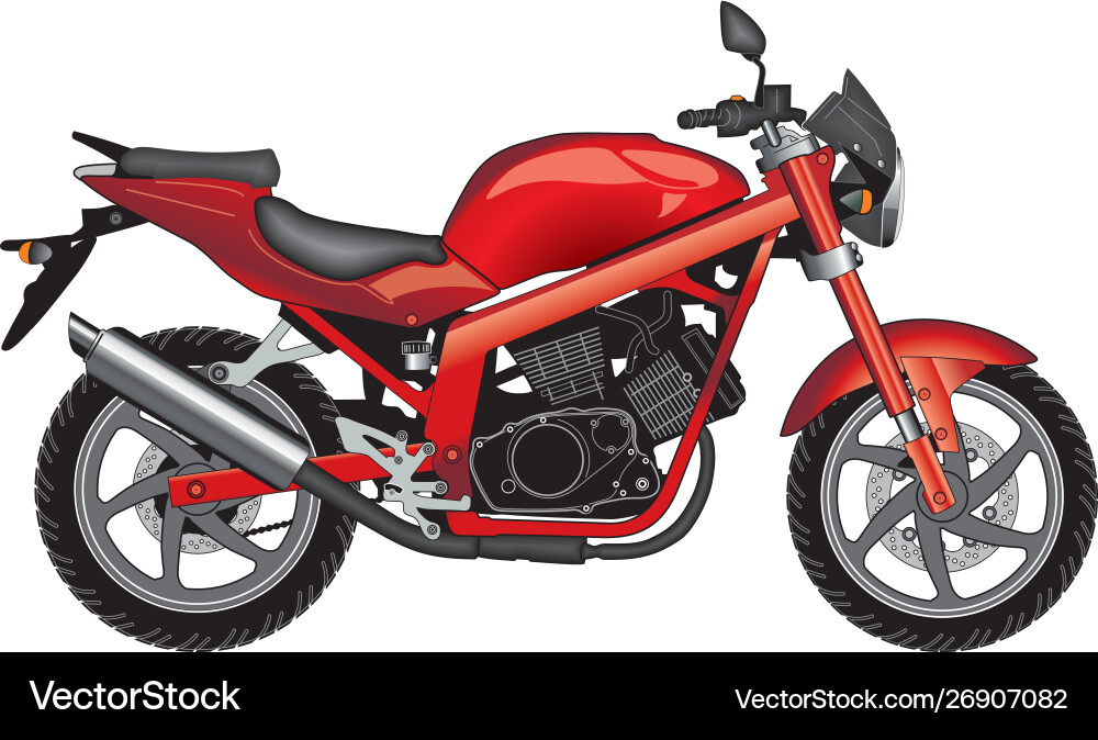 Moto bike Royalty Free Vector Image - VectorStock