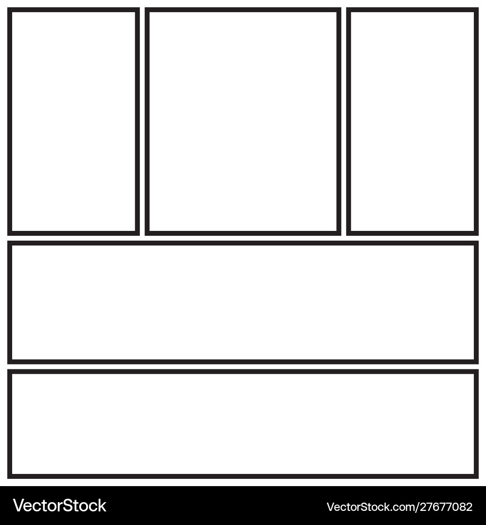 Photo collage templates Royalty Free Vector Image