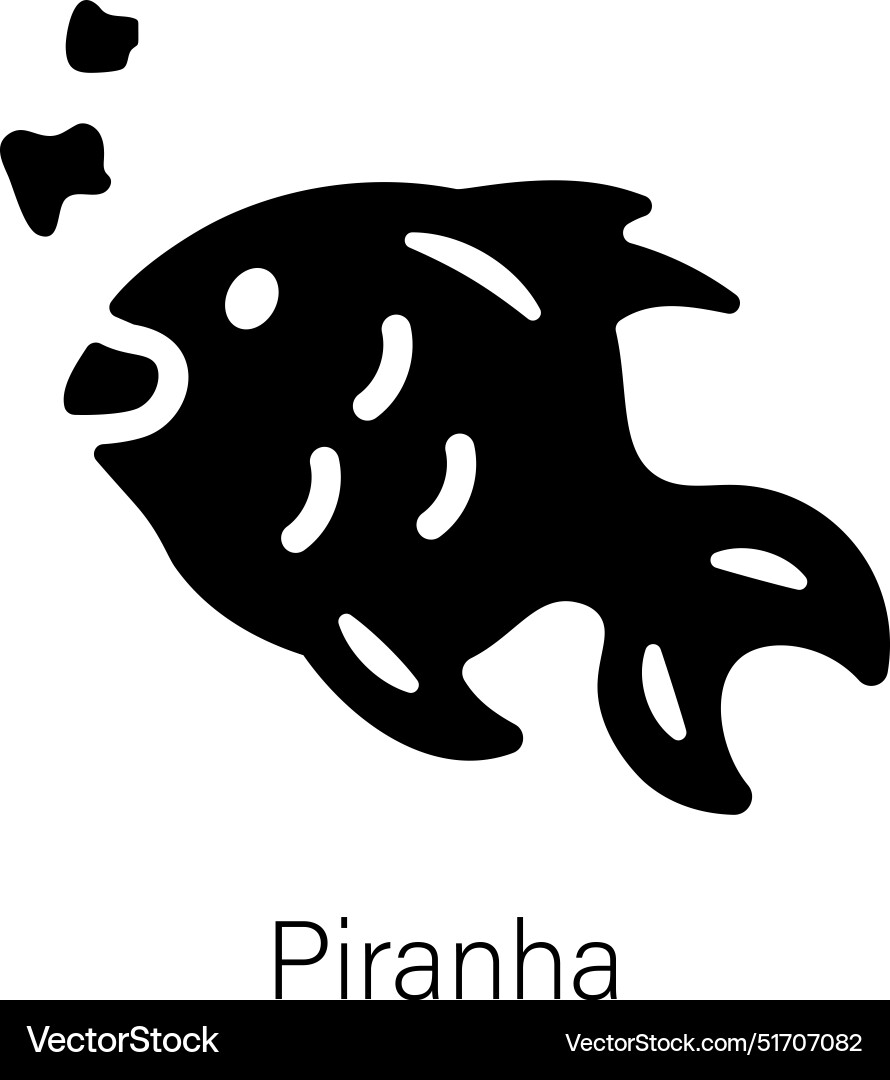 Piranha Royalty Free Vector Image - VectorStock