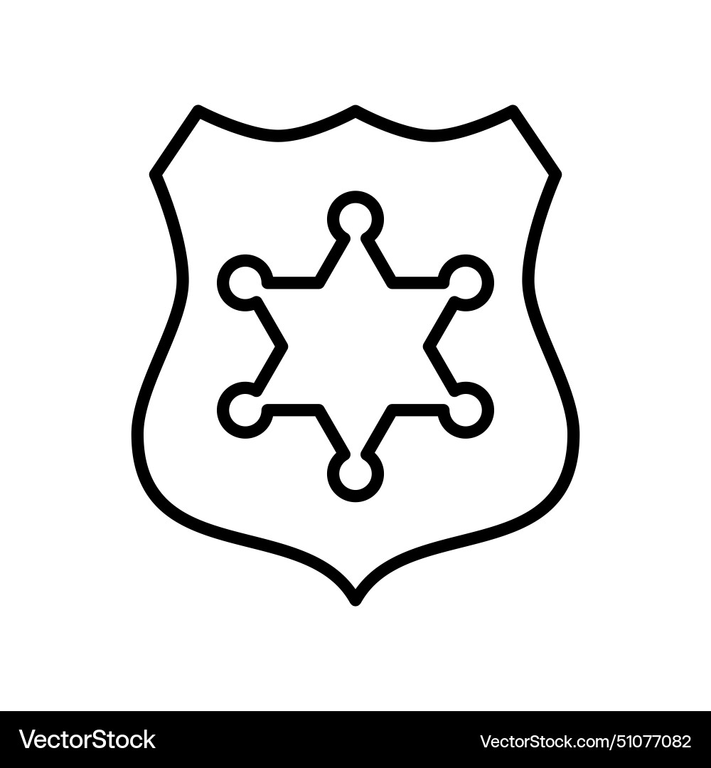 Police icon - law and justice Royalty Free Vector Image