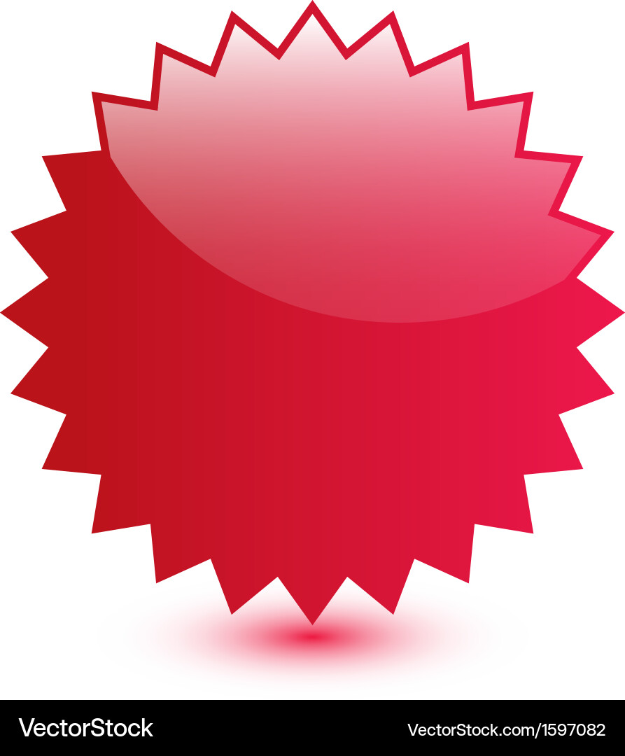 Red blank label Royalty Free Vector Image - VectorStock