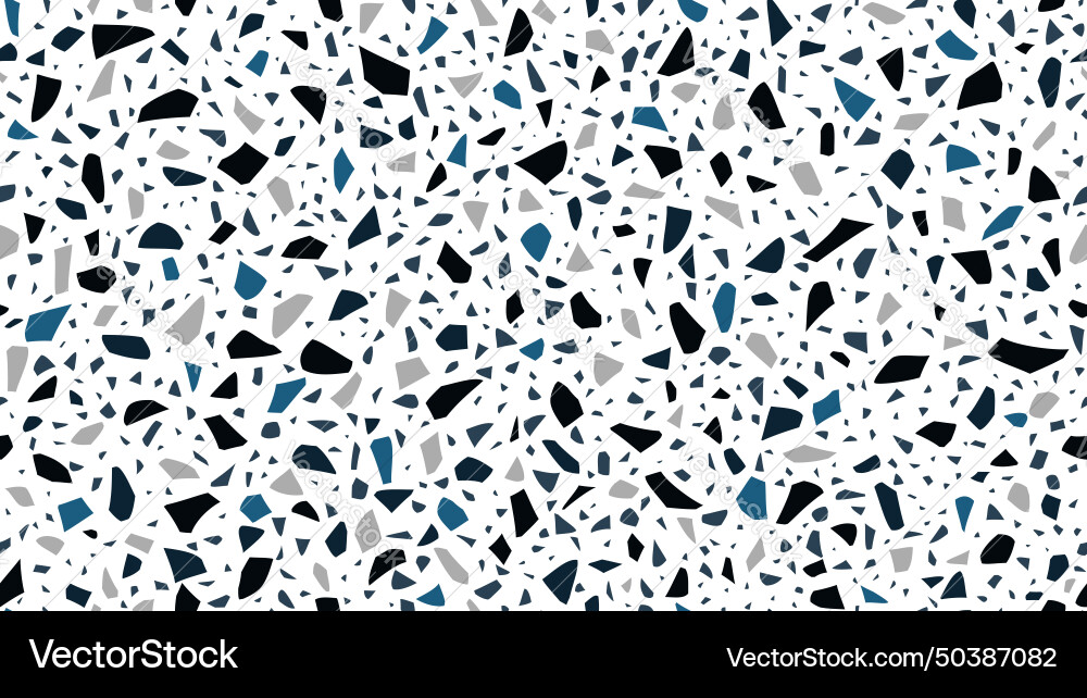 Terrazzo ceramic floor pattern or background Vector Image