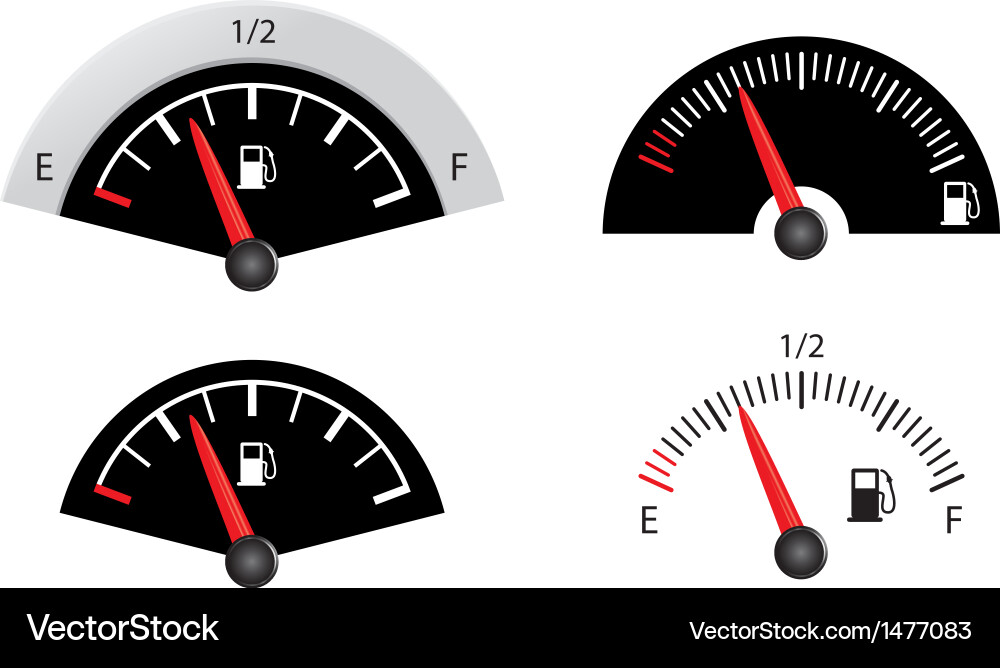 Fuel gauge Royalty Free Vector Image - VectorStock