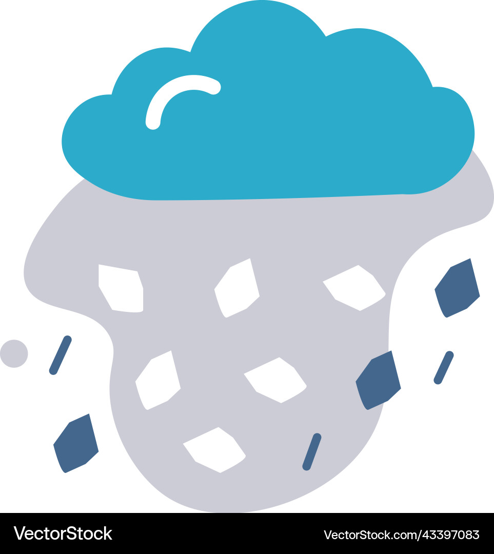 Hail weather forecast meteorology and climate Vector Image