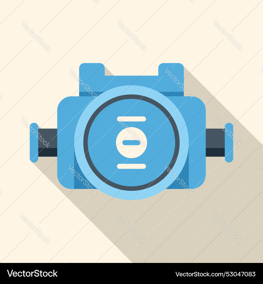 Water meter icon showing plumbing and consumption Vector Image