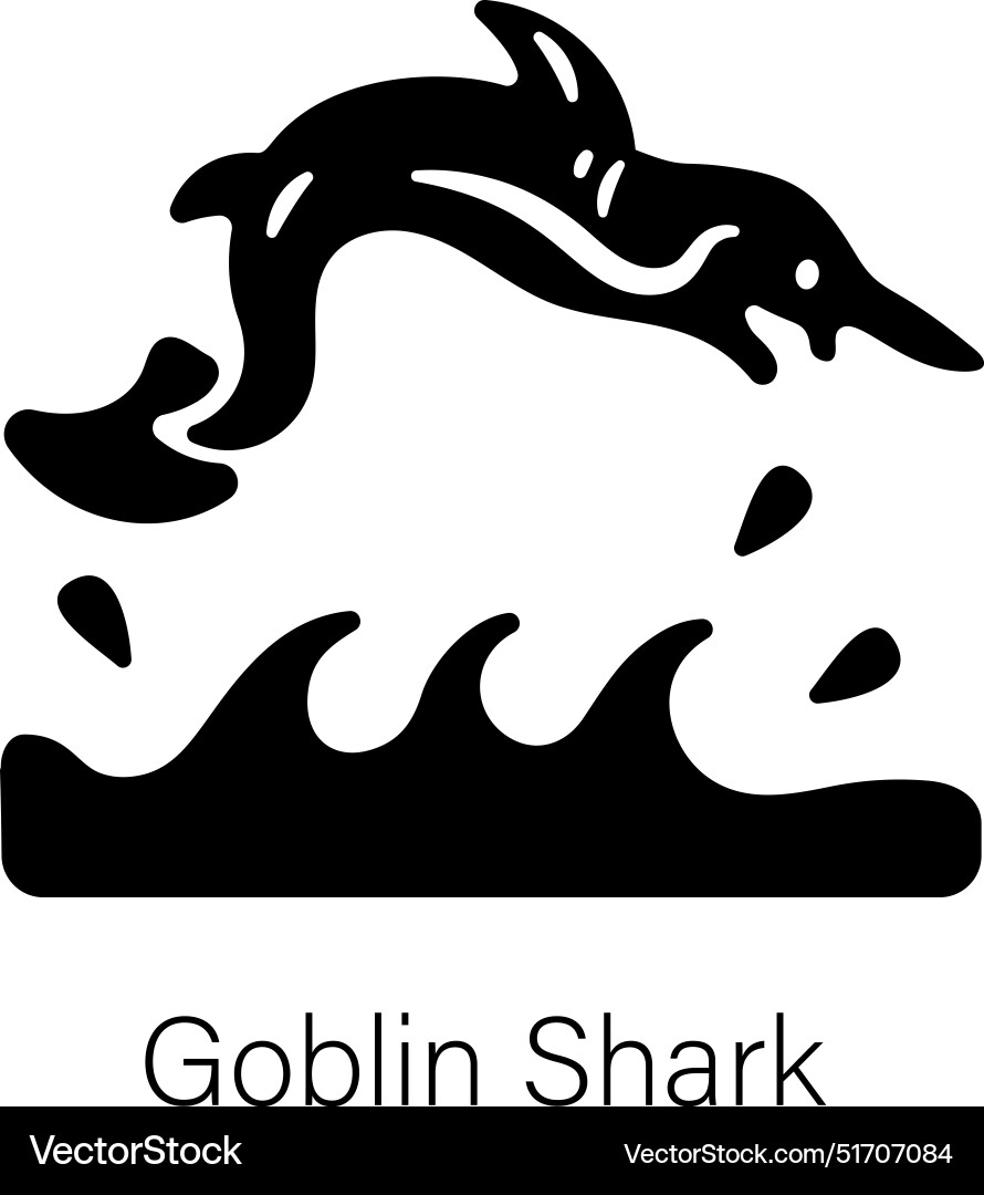 Goblin shark Royalty Free Vector Image - VectorStock