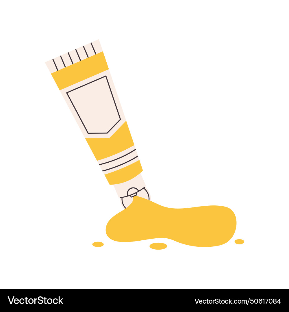 Paint tube Royalty Free Vector Image - VectorStock